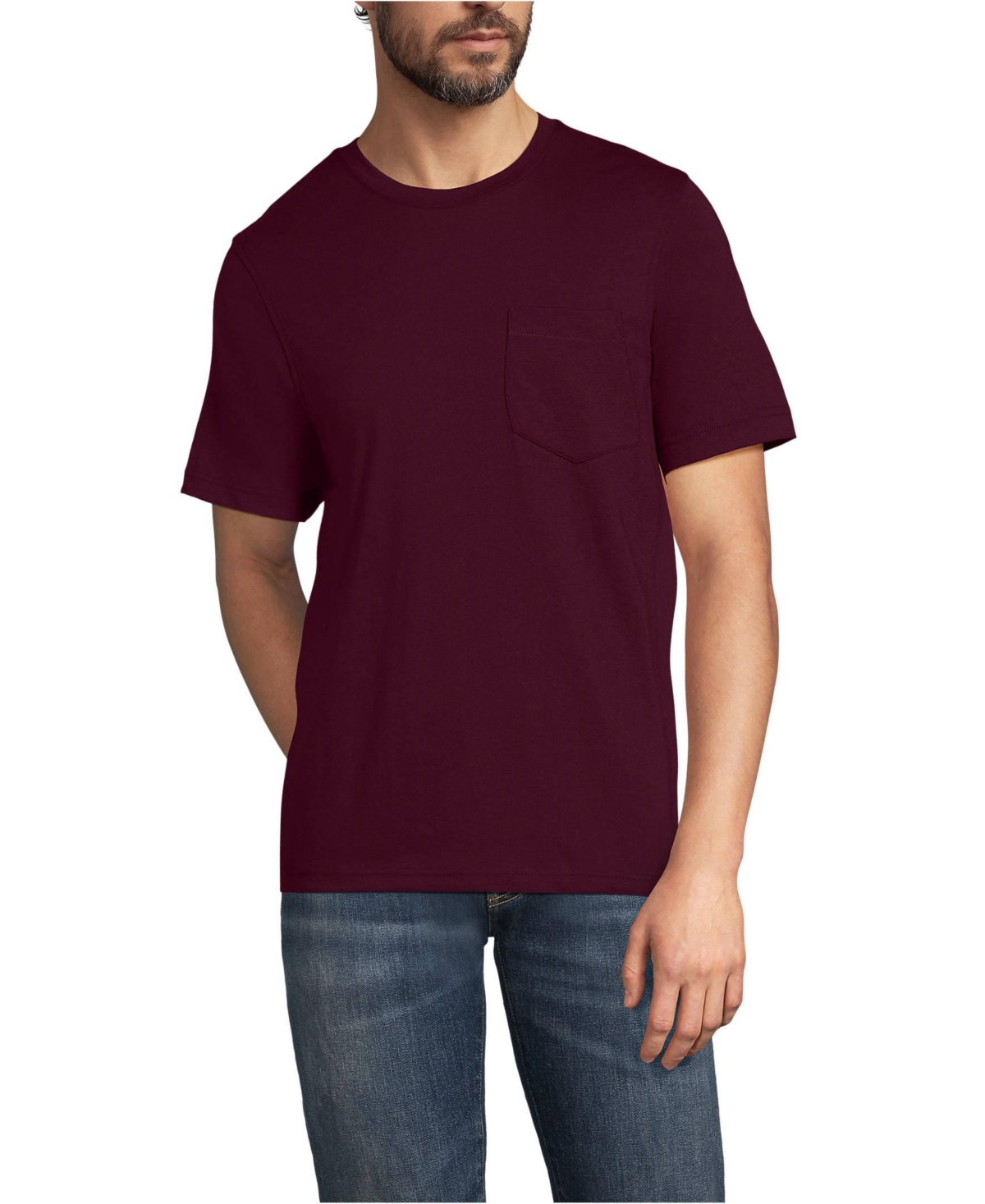 Click here for Lands End Mens Short Sleeve Cotton Supima Tee With... prices
