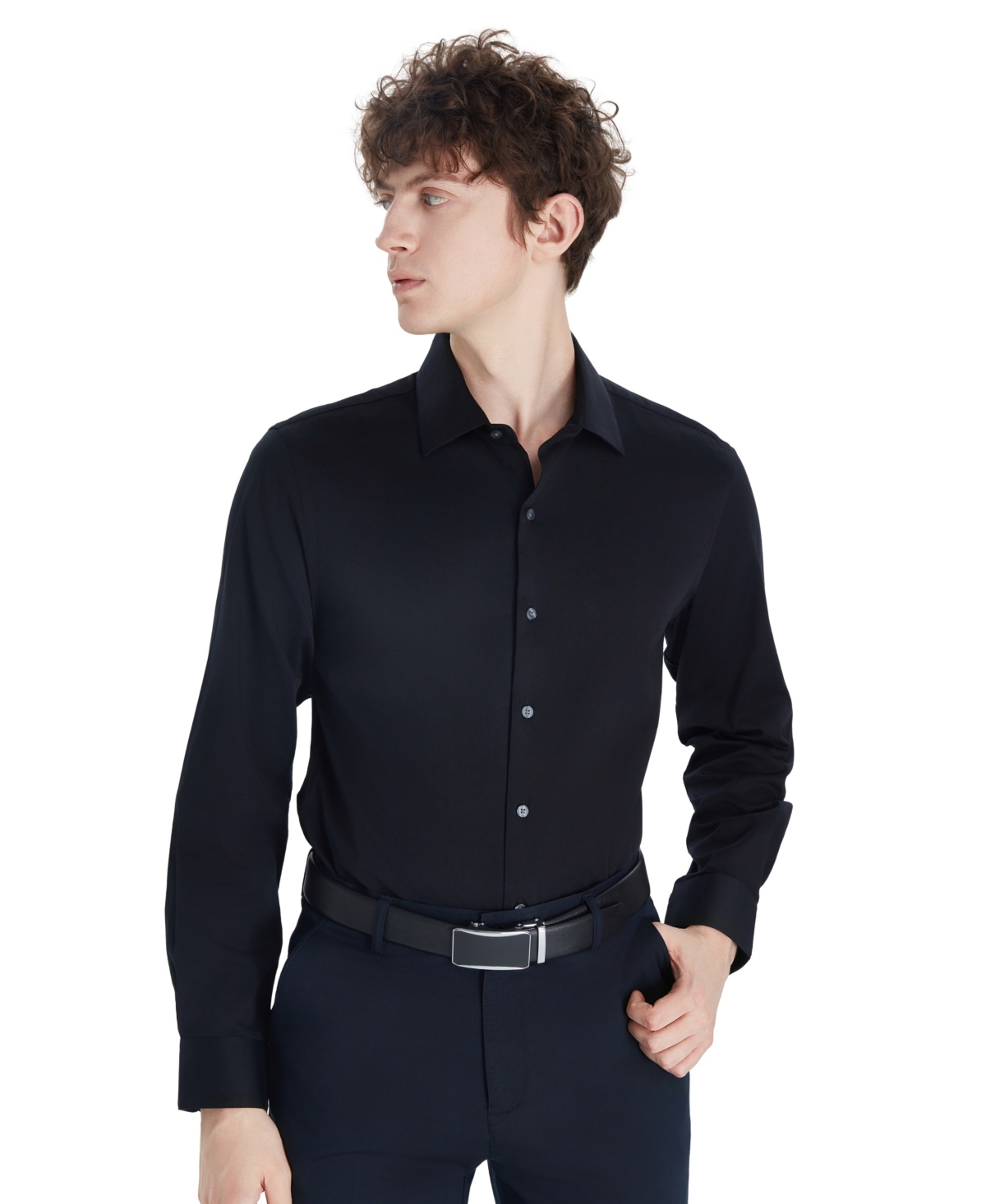 Click here for Bar Iii Mens Sateen Solid Dress Shirt  Macys Exclu... prices