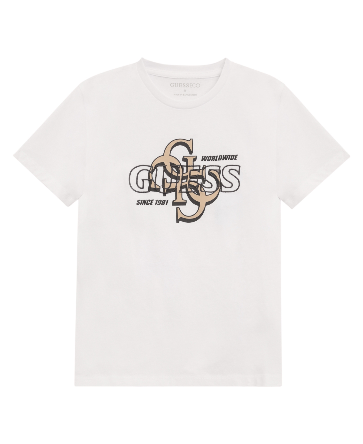 Click here for Guess Big Boys Short Sleeve Drop Shadow Logo T-Shi... prices