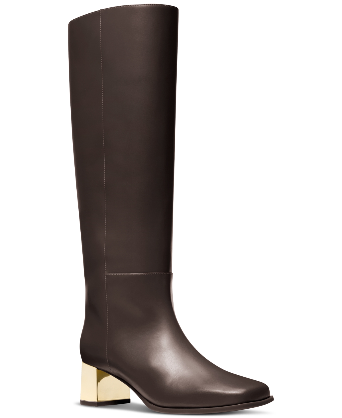 Michael Michael Kors Womens Matilda Mid Heel Boots - Chocolate