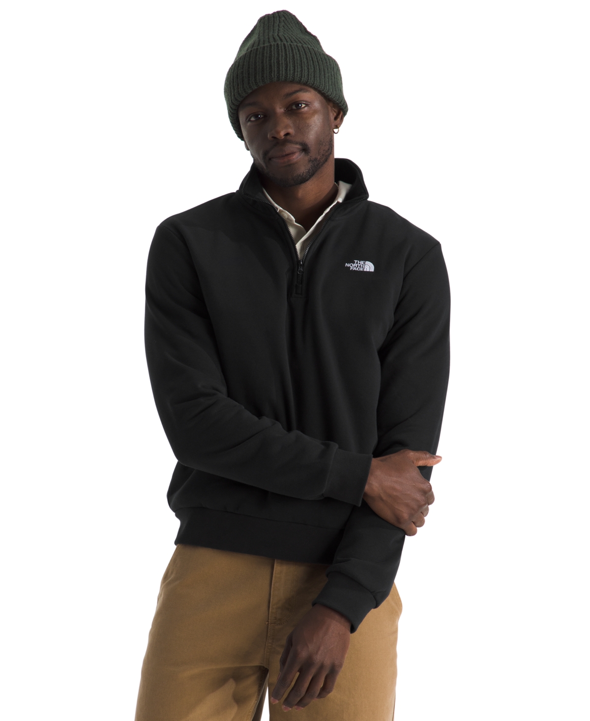 The North Face Mens Evolution Simple Dome Quarter Zip Sweatshirt - Black