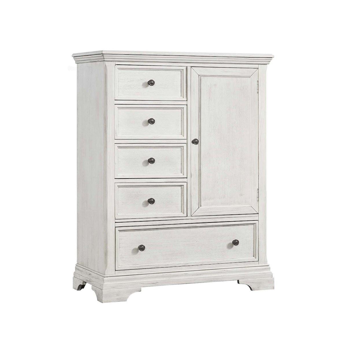 Click here for Olivia Wood Chifferobe  Brushed White prices