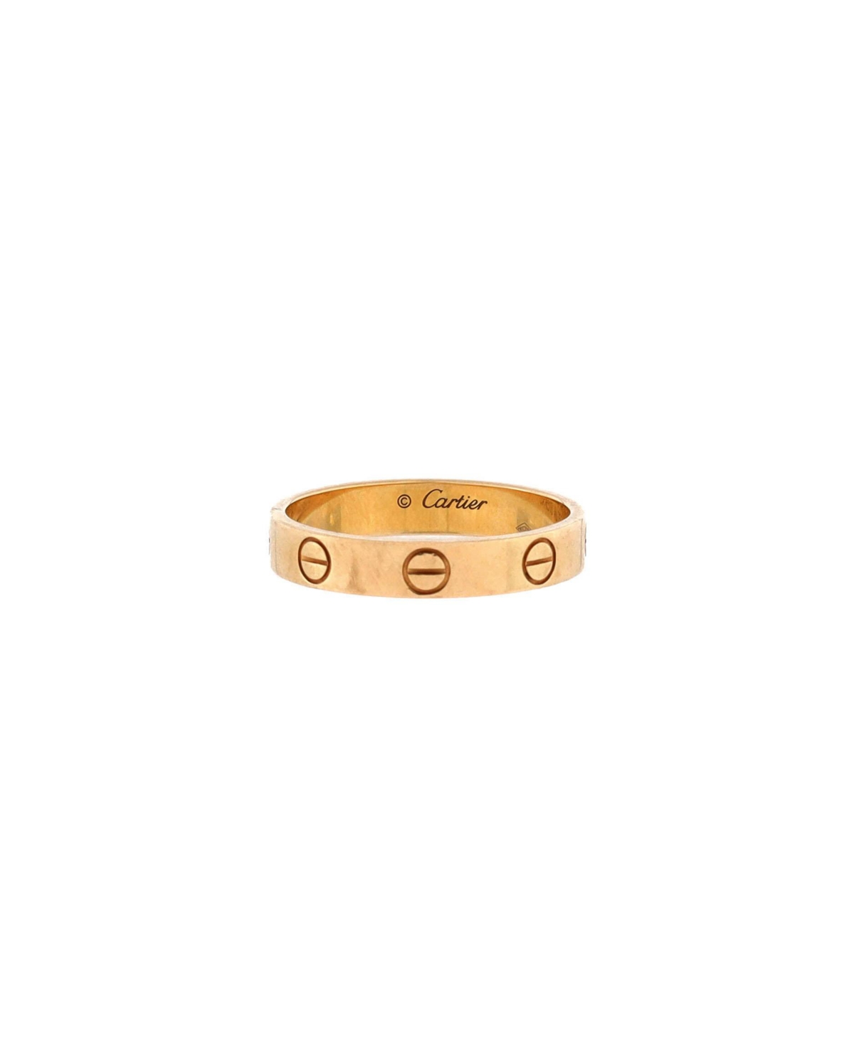 Click here for Pre-Owned Cartier Love Wedding Band Ring - 18k yel... prices