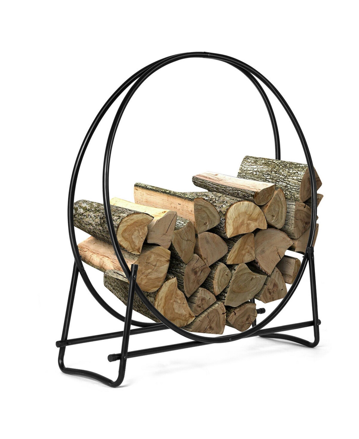 Click here for Costway 40-Inch Tubular Steel Log Hoop Firewood St... prices