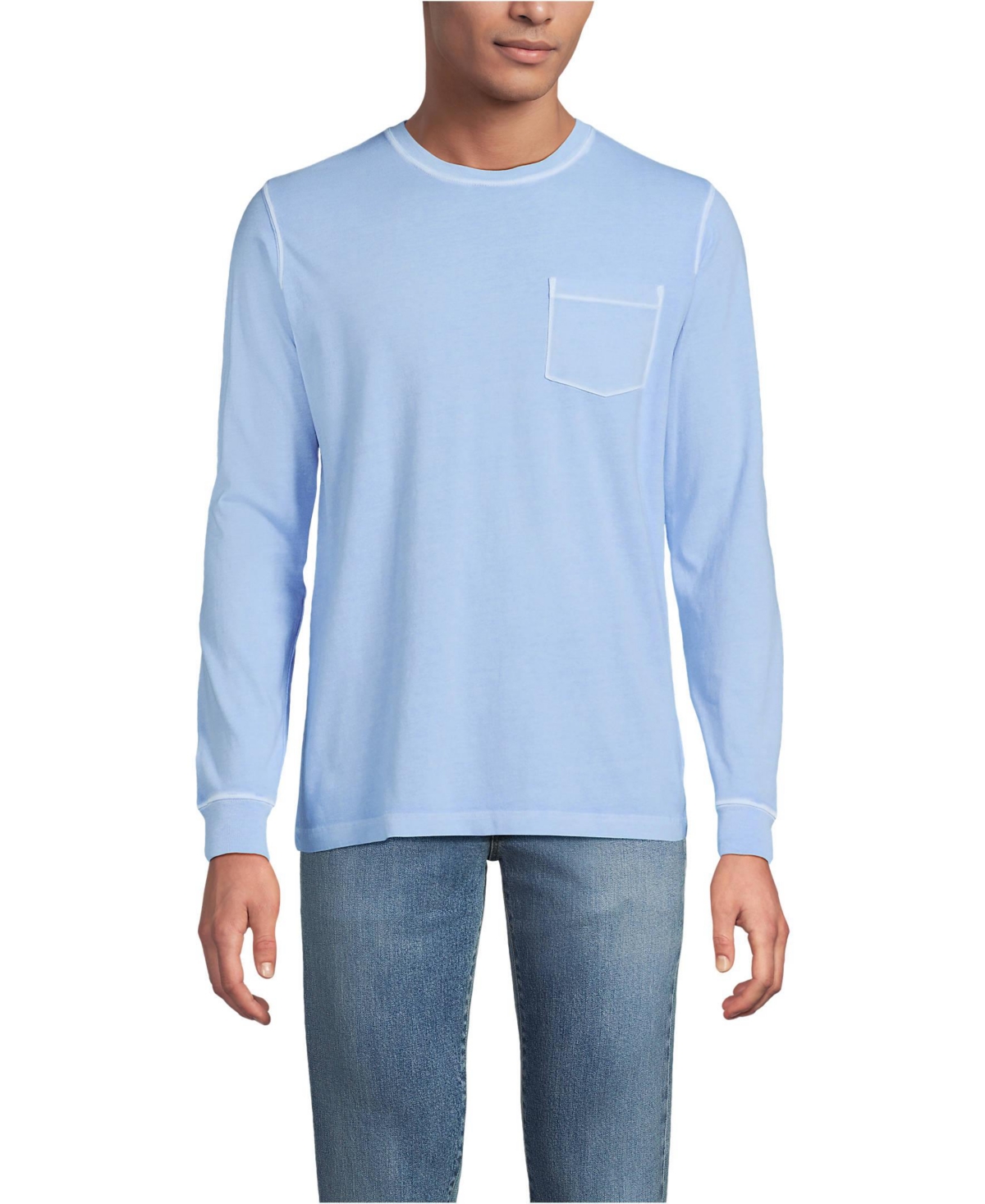 Click here for Lands End Mens Long Sleeve Pocket Sun Faded Super-... prices