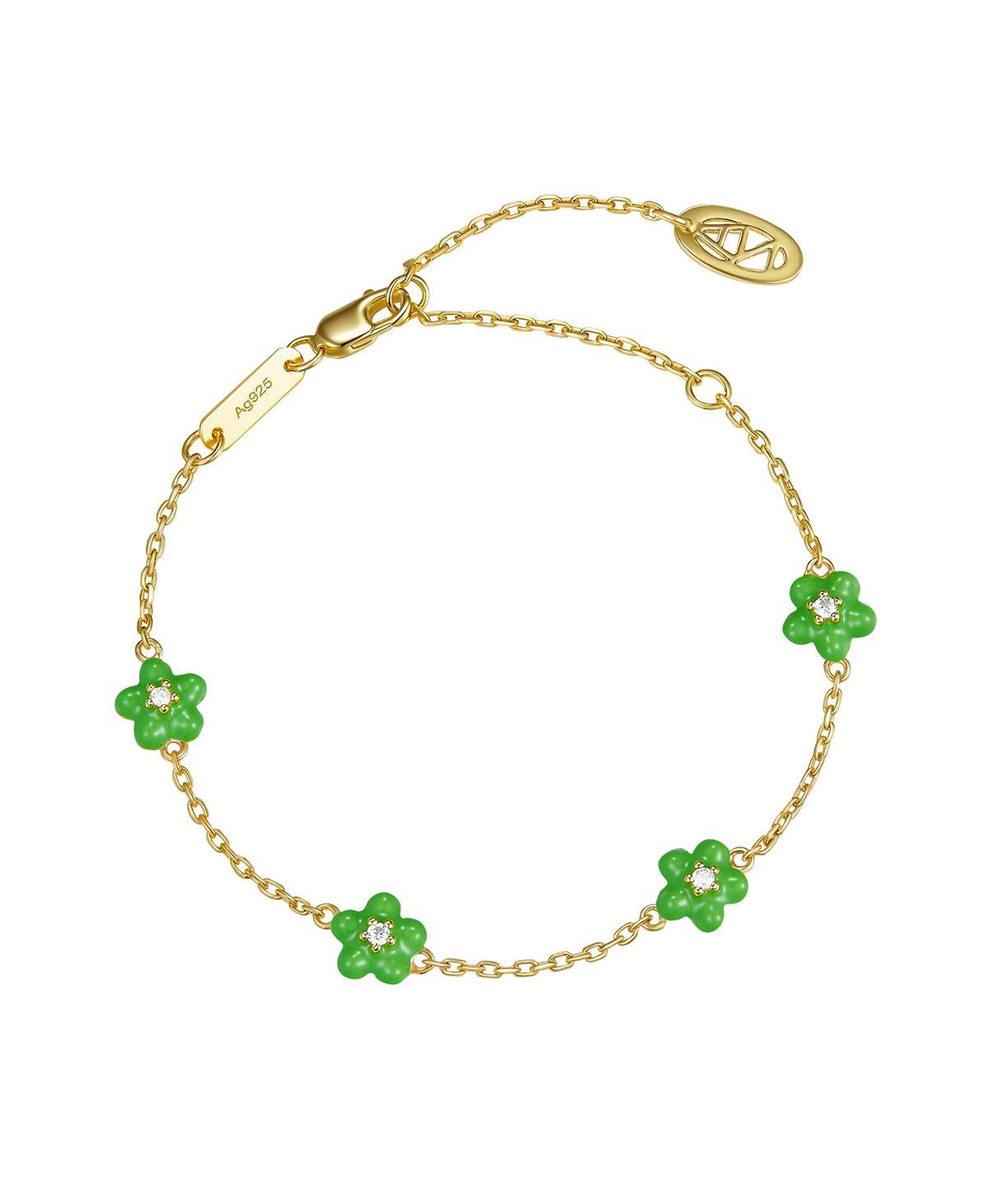 Click here for Anna Zuckerman Petit Daisy Green Bracelet - Green prices