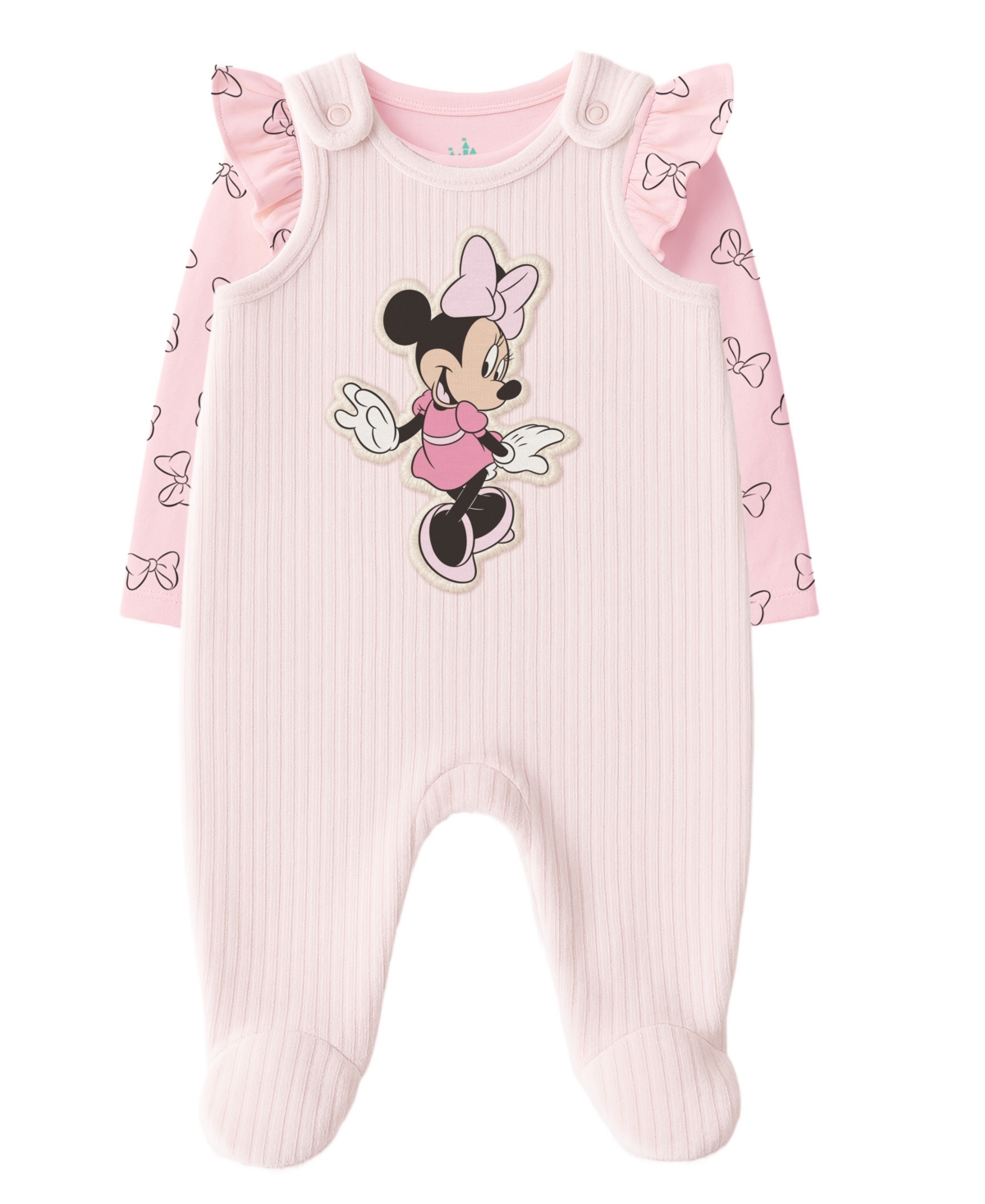 Click here for Disney Baby Girls 2-Piece Minnie Mouse Overall and... prices