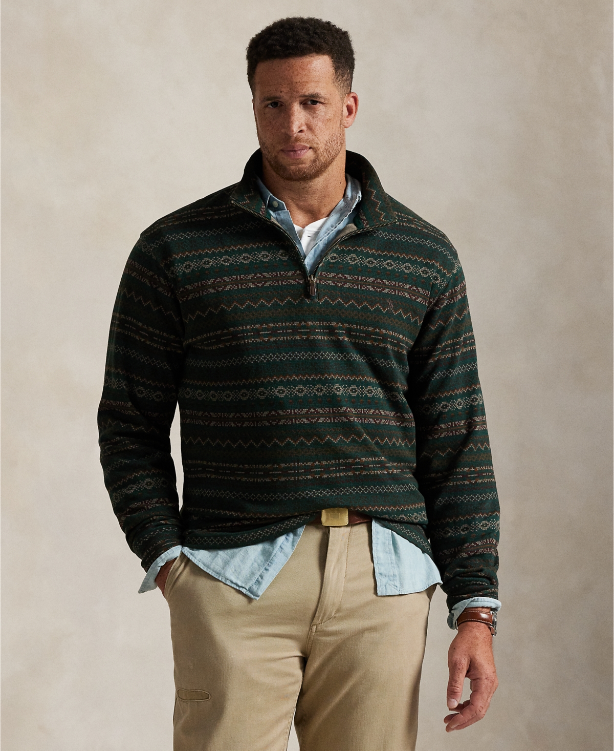 Click here for Polo Ralph Lauren Mens Big & Tall Estate-Rib Quart... prices