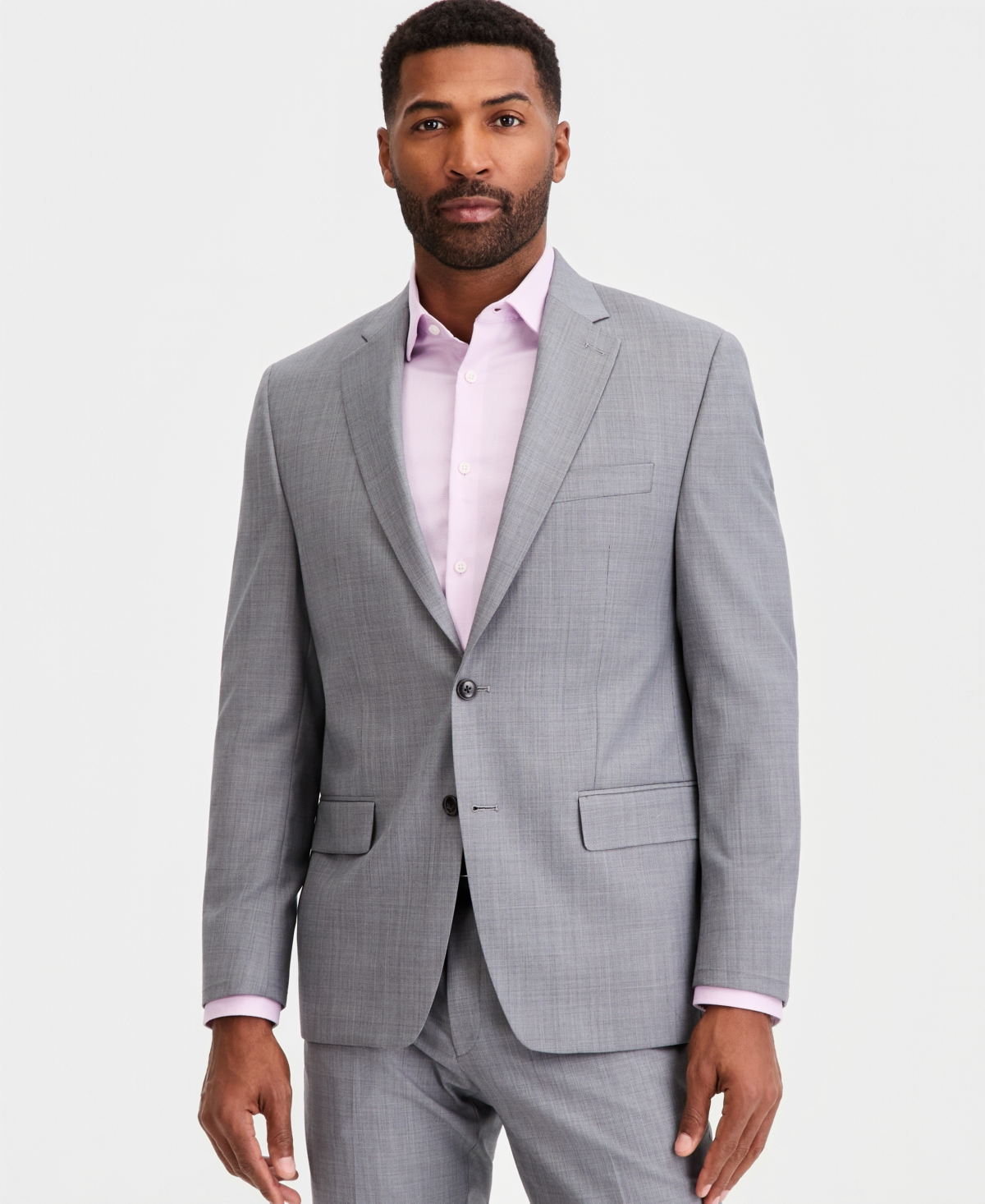 Click here for Michael Kors Mens Classic-Fit Wool-Blend Stretch S... prices