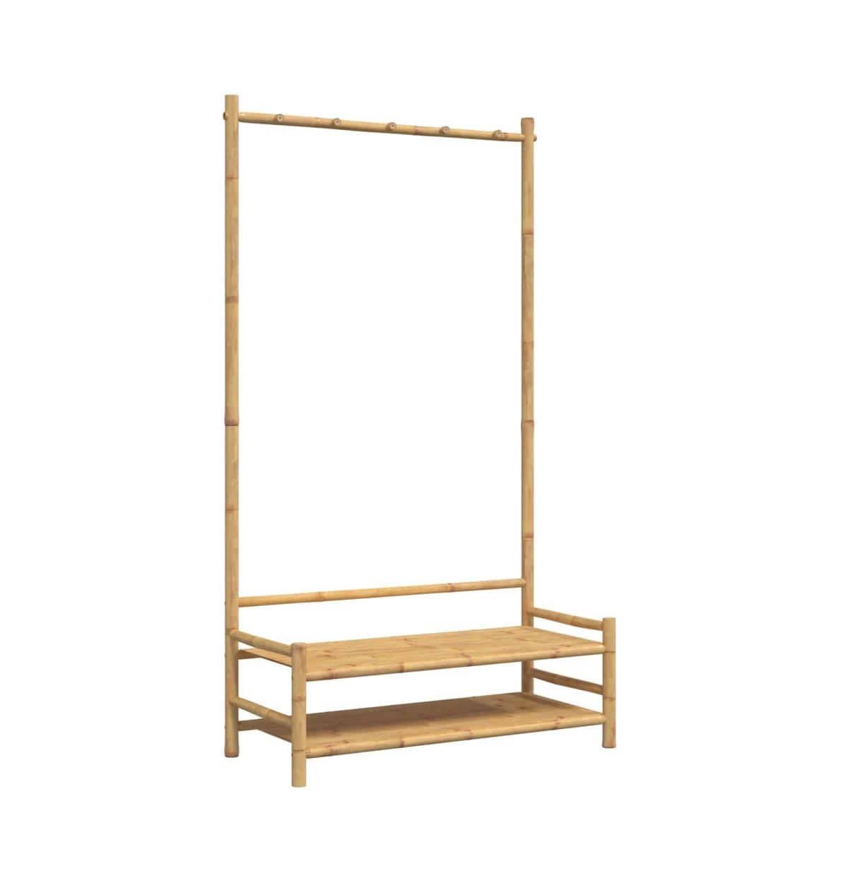 Click here for vidaXL Clothes Rack with Shelves 40.6"x15.7&#... prices