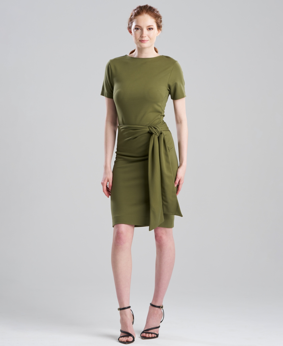 Click here for Natori Womens Boat Neck Short Dress - Olive prices