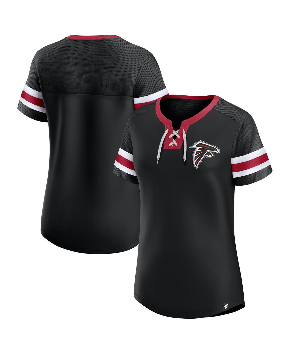 Click here for Fanatics Womens Black Atlanta Falcons Lace-Up Blin... prices