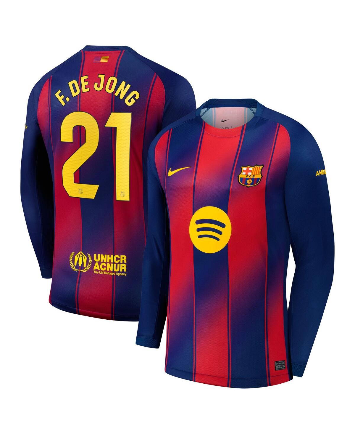 Click here for Nike Mens Frenkie de Jong Navy Barcelona 2025/26 H... prices