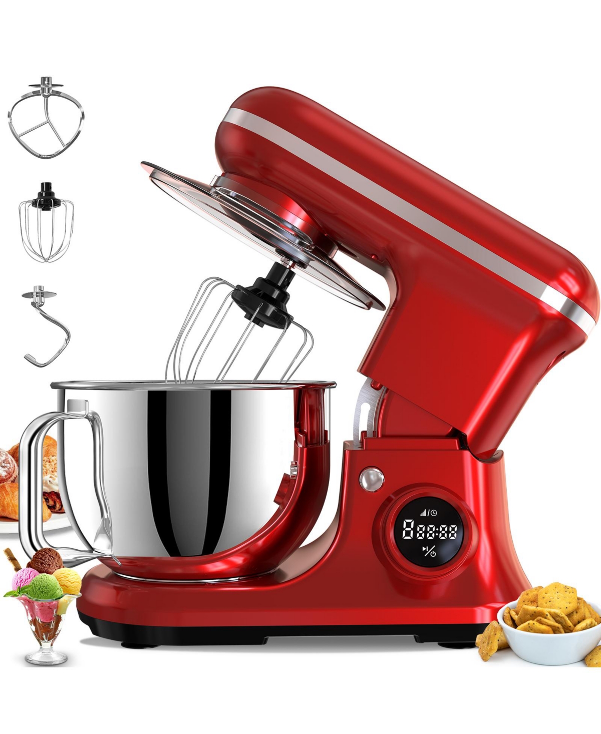 Click here for 5.3 Qt Digital Display Stand Mixer 8 Speed with Eg... prices