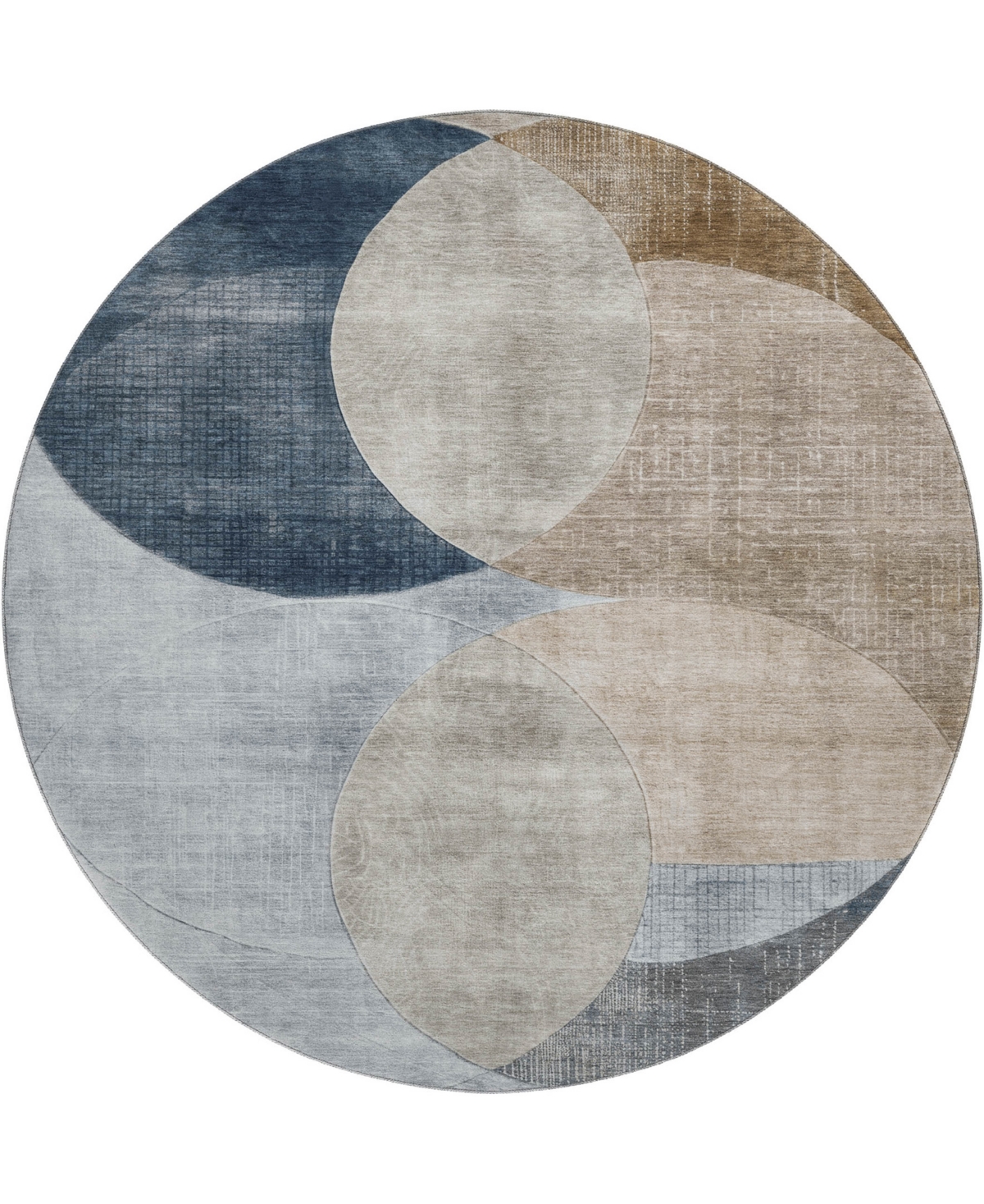 Click here for Dalyn Neo NO13 8x8 Round Area Rug - Blue  Brown prices