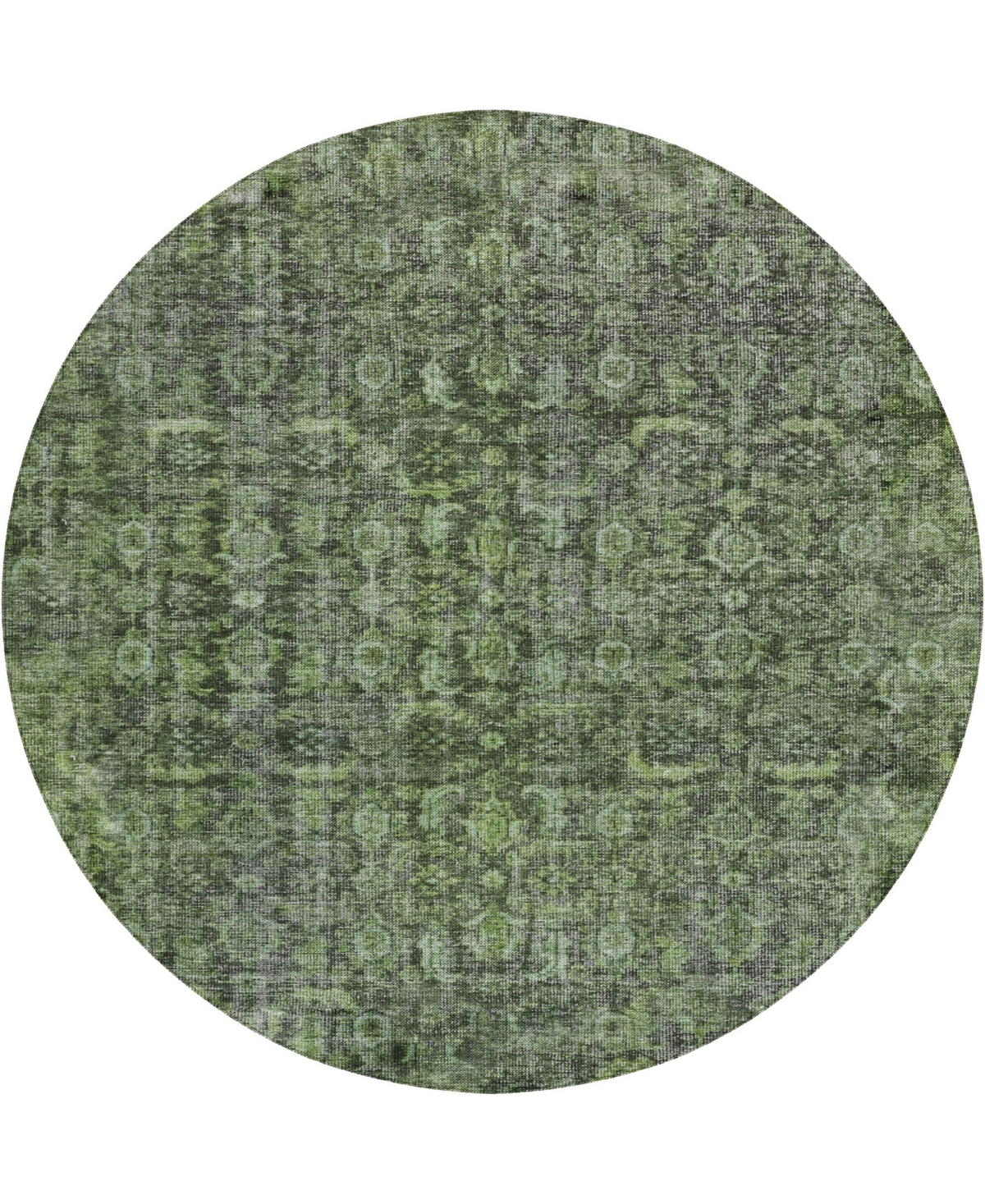Click here for Dalyn Karaj KJ3 8x8 Round Area Rug - Green  Gray prices