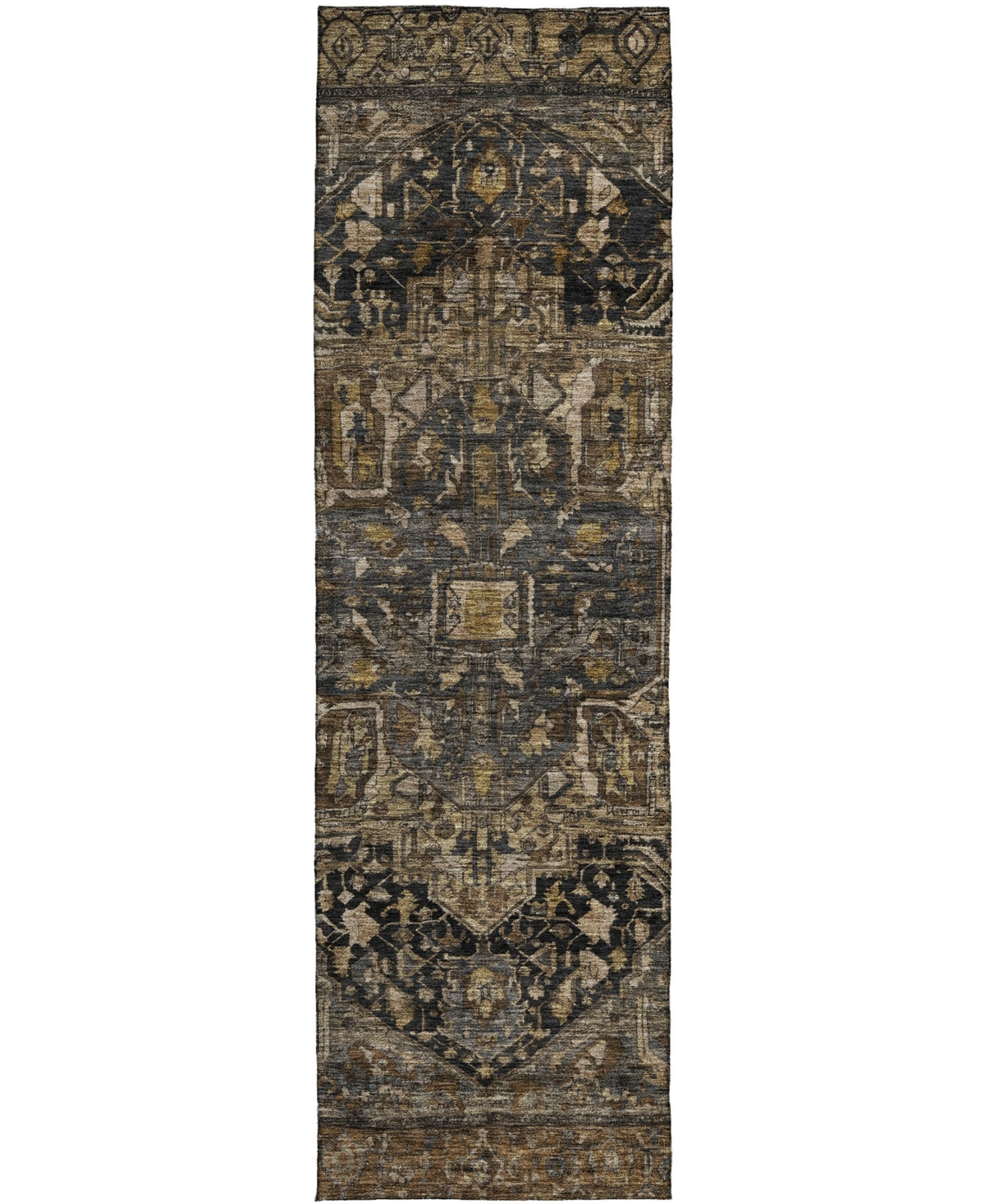 Click here for Dalyn Solace SL14 23x76 Runner Area Rug - Onyx  Gr... prices
