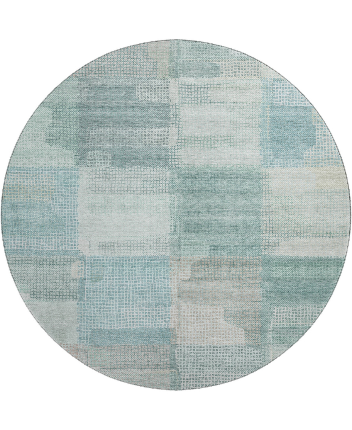 Click here for Dalyn Ravenna RN10 8x8 Round Area Rug - Teal prices