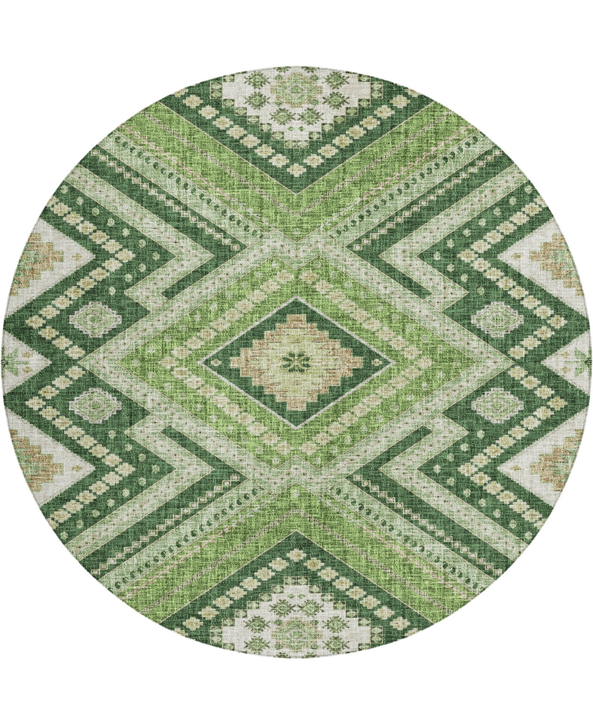 Click here for Dalyn Portico PO5 8x8 Round Area Rug - Green prices