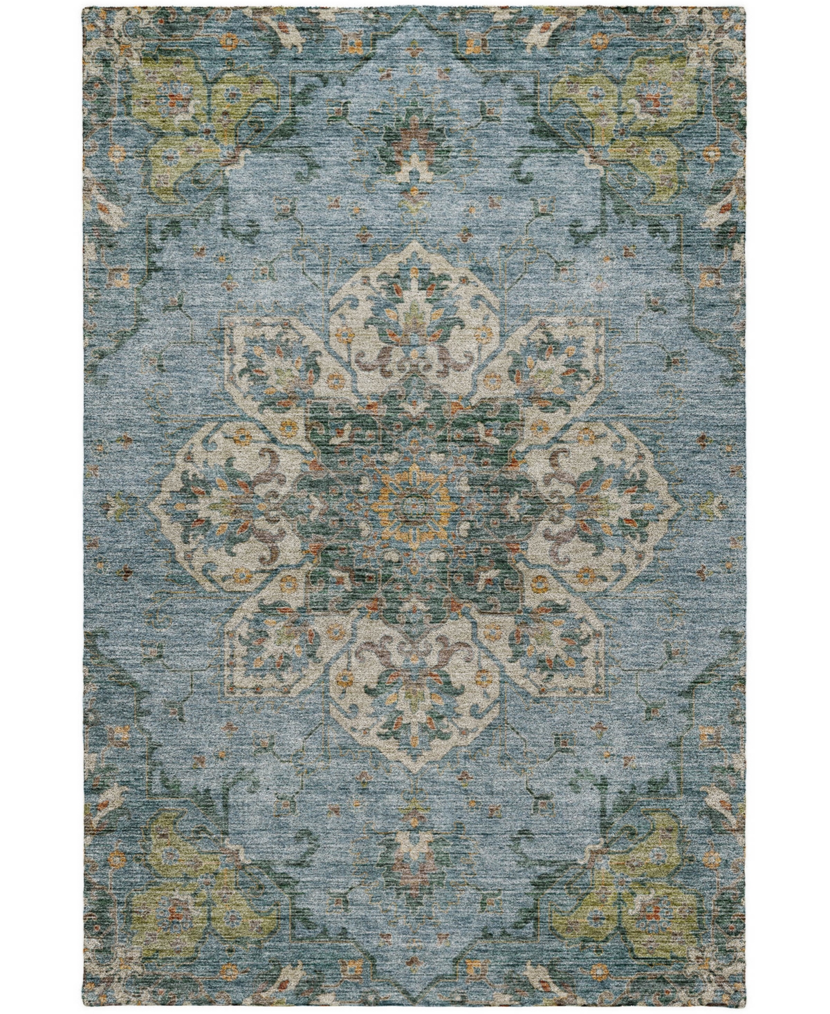 Click here for Dalyn Silk Road SR6 5x76 Area Rug - Blue  Ivory prices