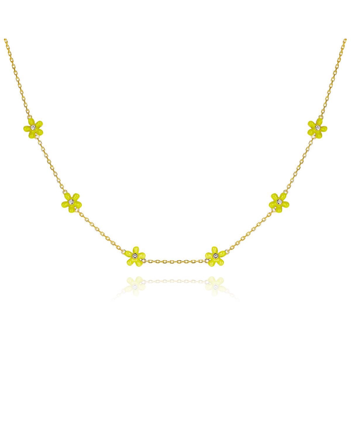 Click here for Anna Zuckerman Petit Rosie Yellow Necklace - Yello... prices