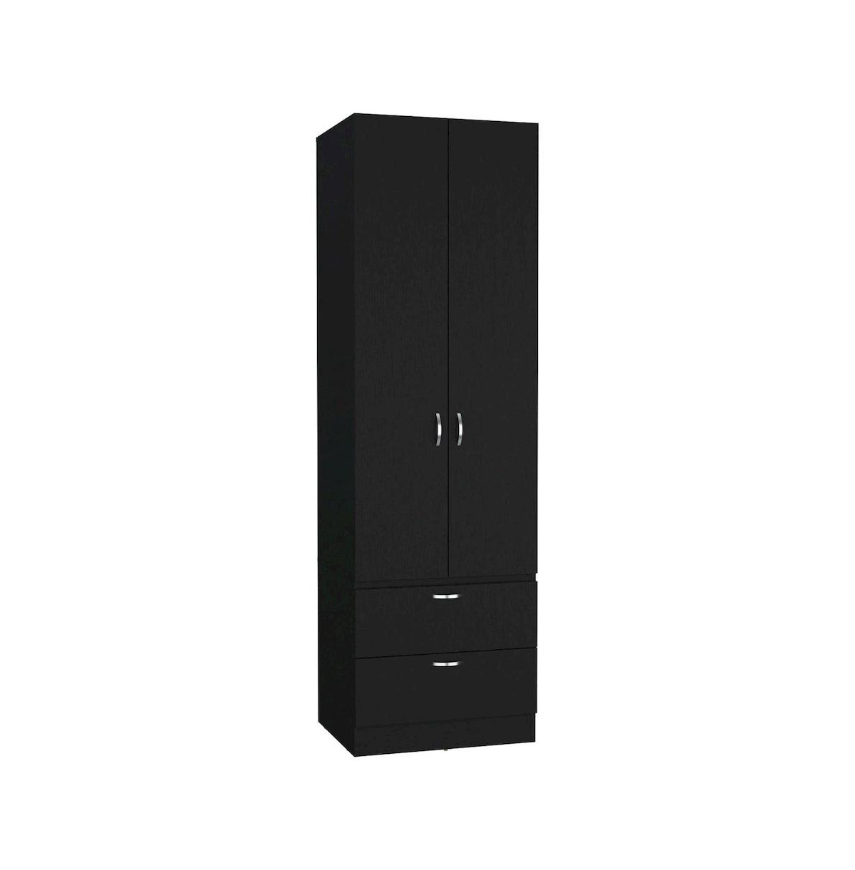 Click here for Tuhome Vicco Armoire Black Mdf - Black prices