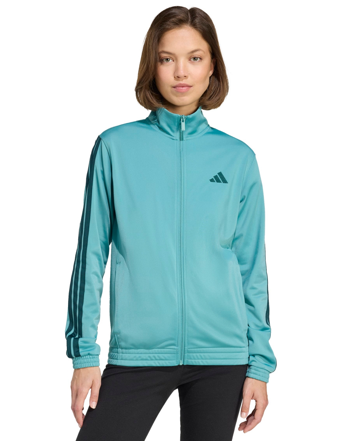 Click here for adidas Womens Tricot 3-Stripes Track Jacket - Powd... prices