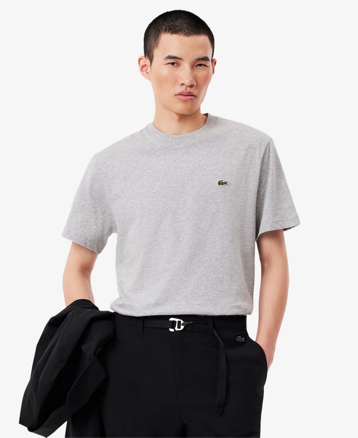 Click here for Lacoste Mens Classic-Fit Crewneck Logo T-Shirt - S... prices
