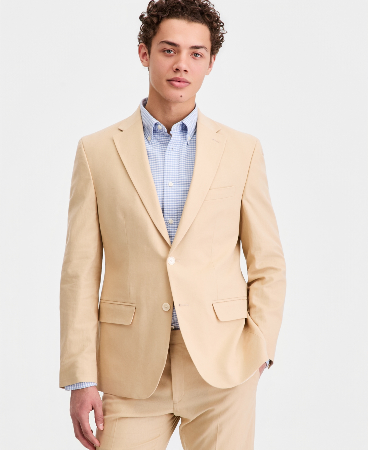 Click here for Tommy Hilfiger Mens Modern-Fit Linen Blend Blazer... prices