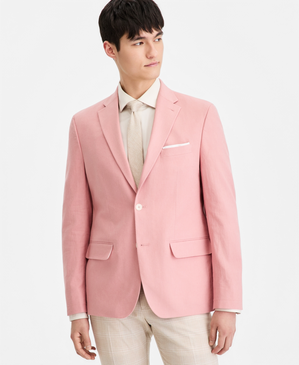 Click here for Tommy Hilfiger Mens Modern-Fit Linen Blend Blazer... prices