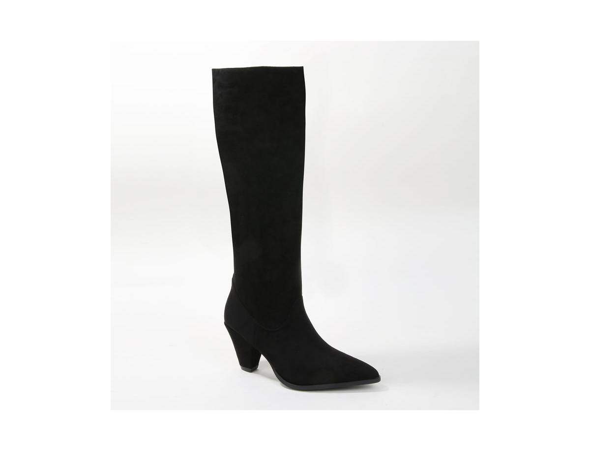 Click here for Berness True Faux Suede Knee High Boots - Black prices