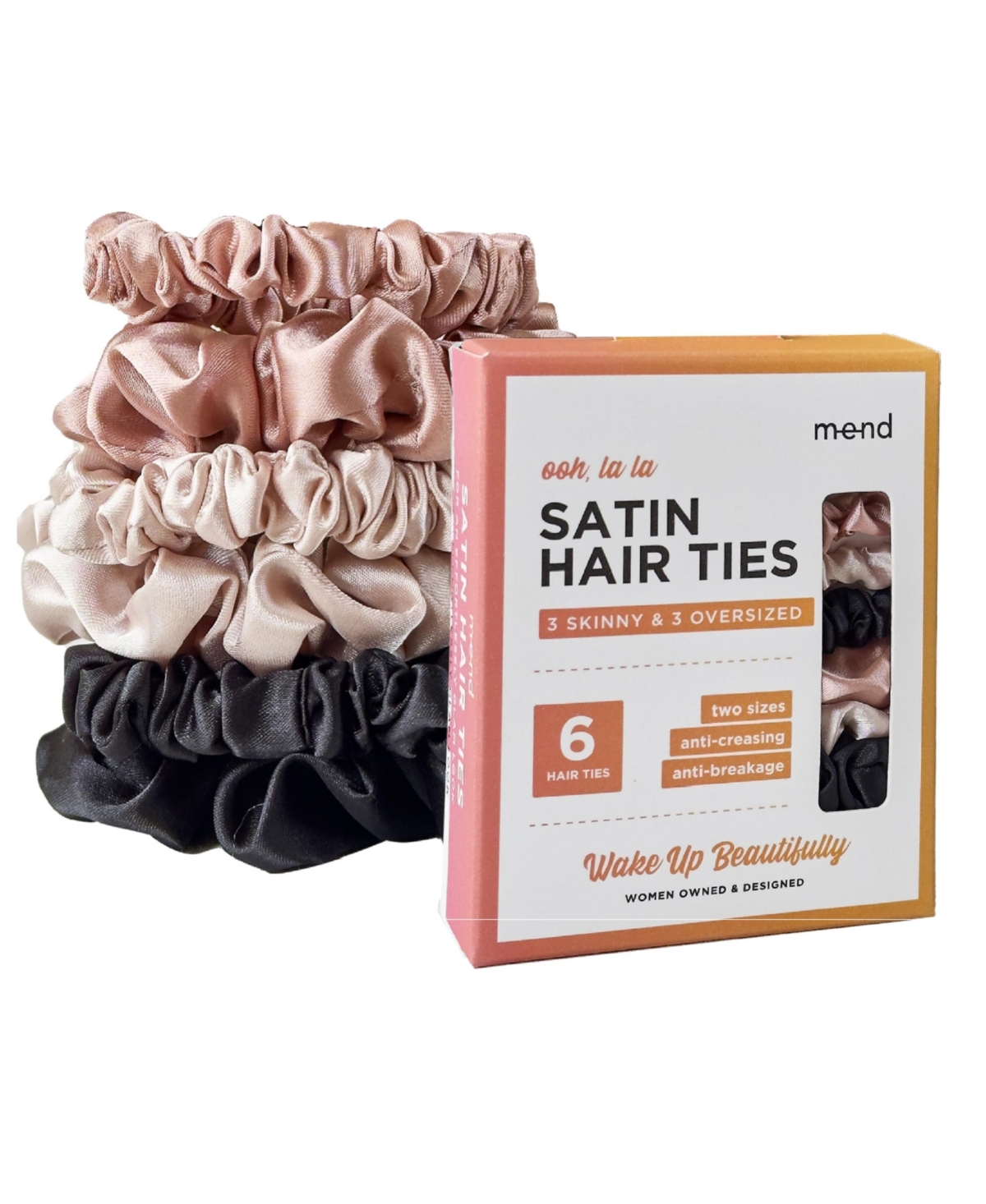 Click here for Night Assorted Satin Scrunchies 6-pack - Variety prices