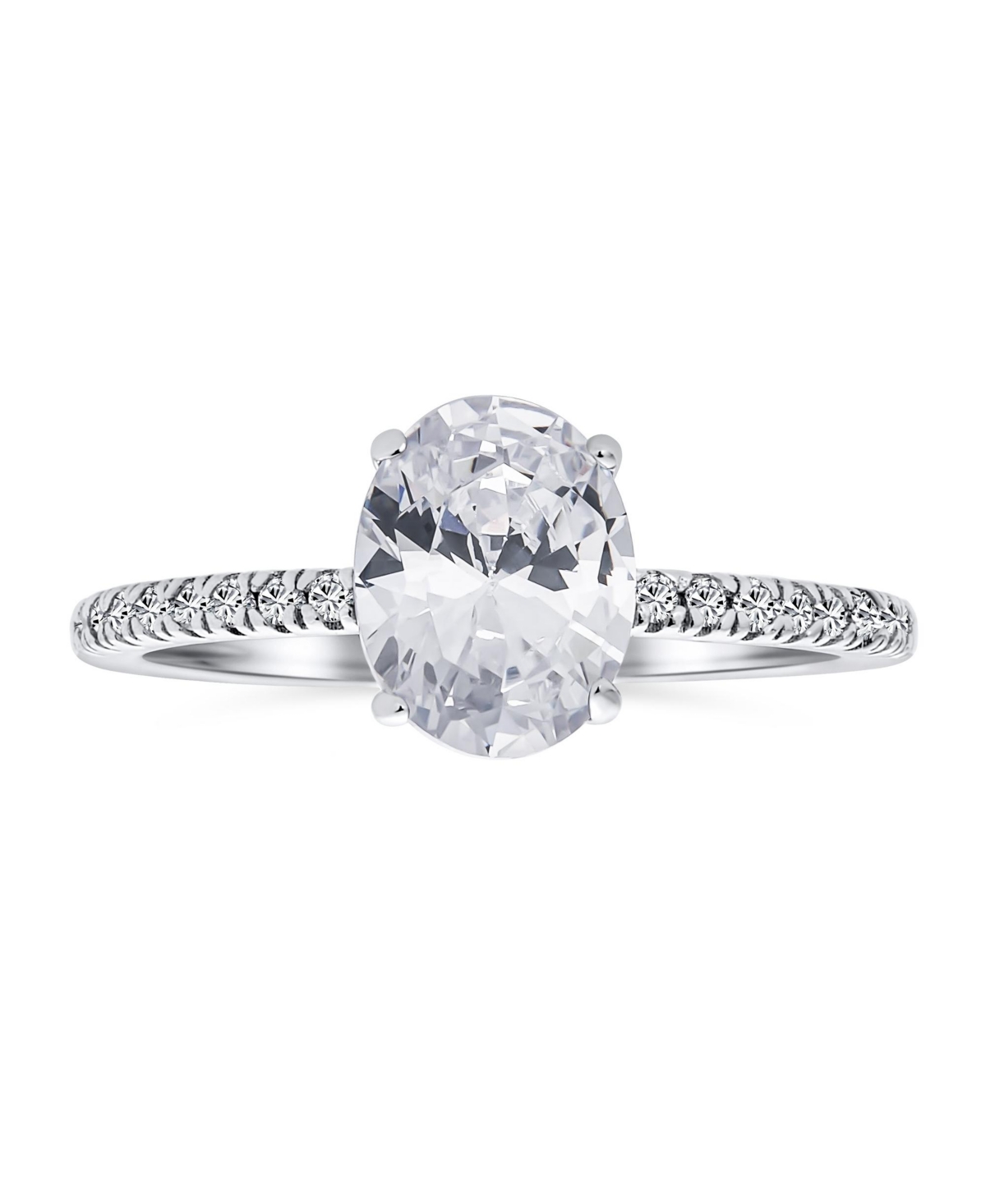 Click here for Bling Jewelry Sterling Silver 2CT Oval Cz Solitair... prices