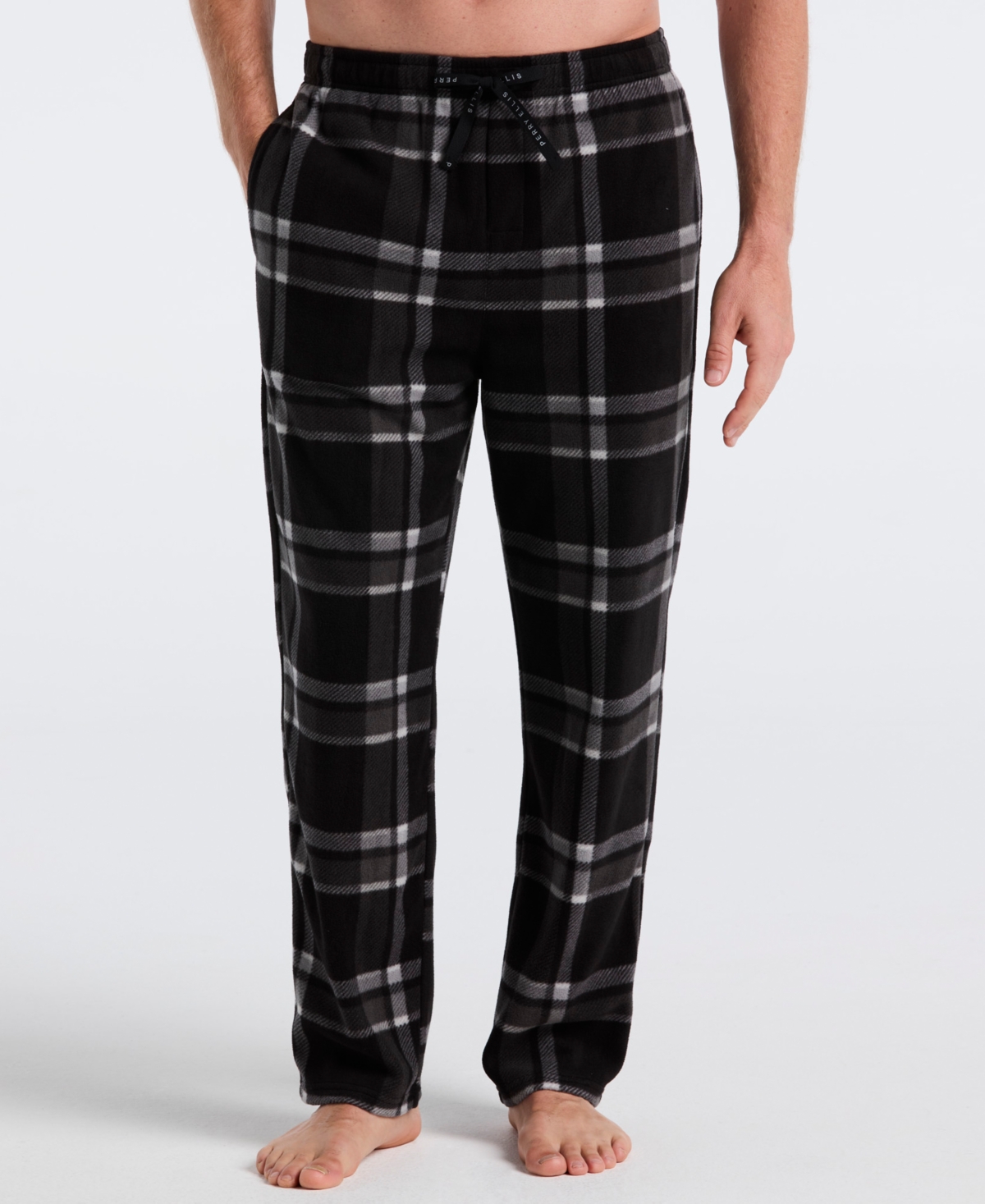 Click here for Perry Ellis Portfolio Mens Fleece Buffalo Plaid Pr... prices