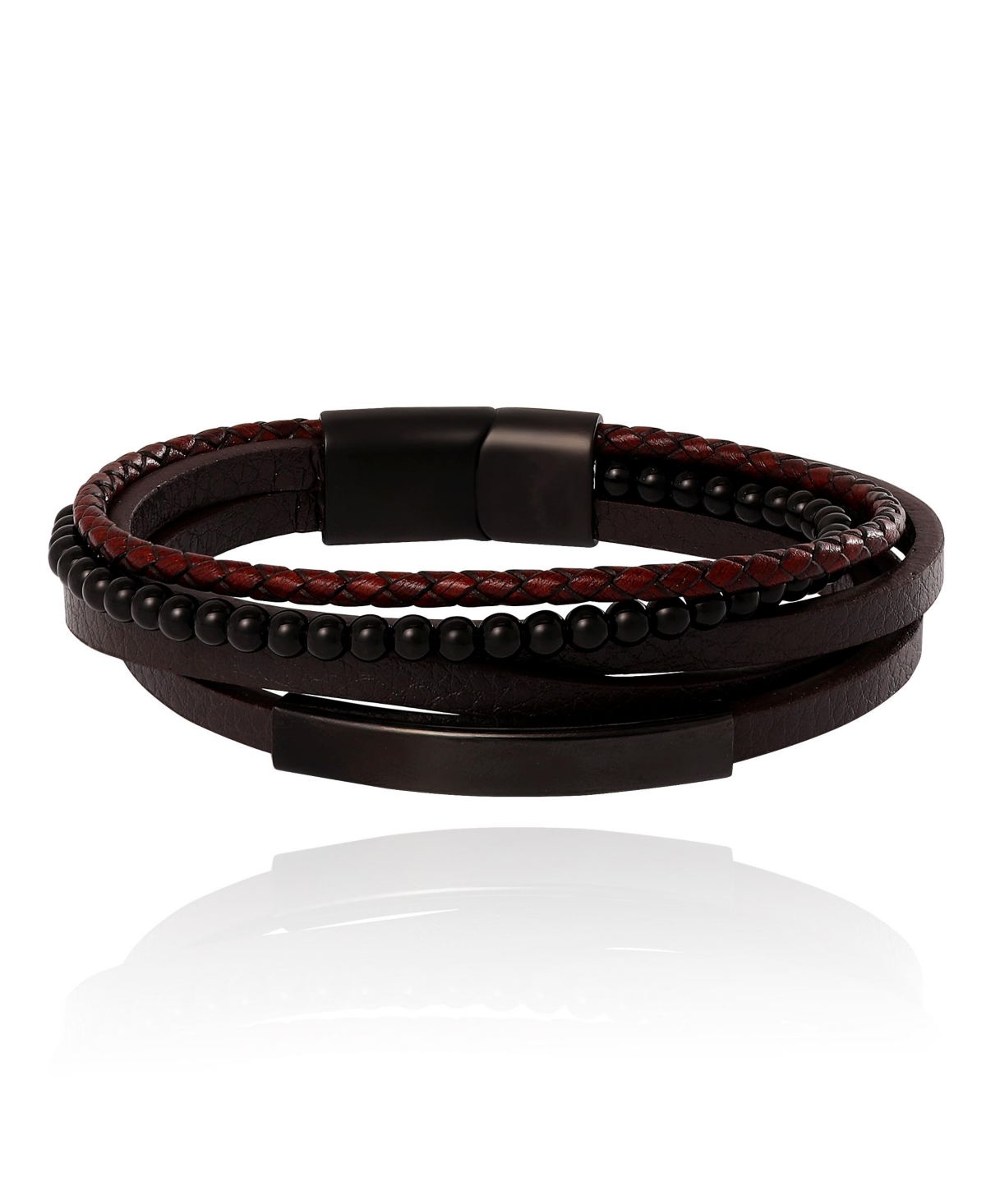 Click here for Lucky Brand Mens Multilayer Braided Leather and Be... prices