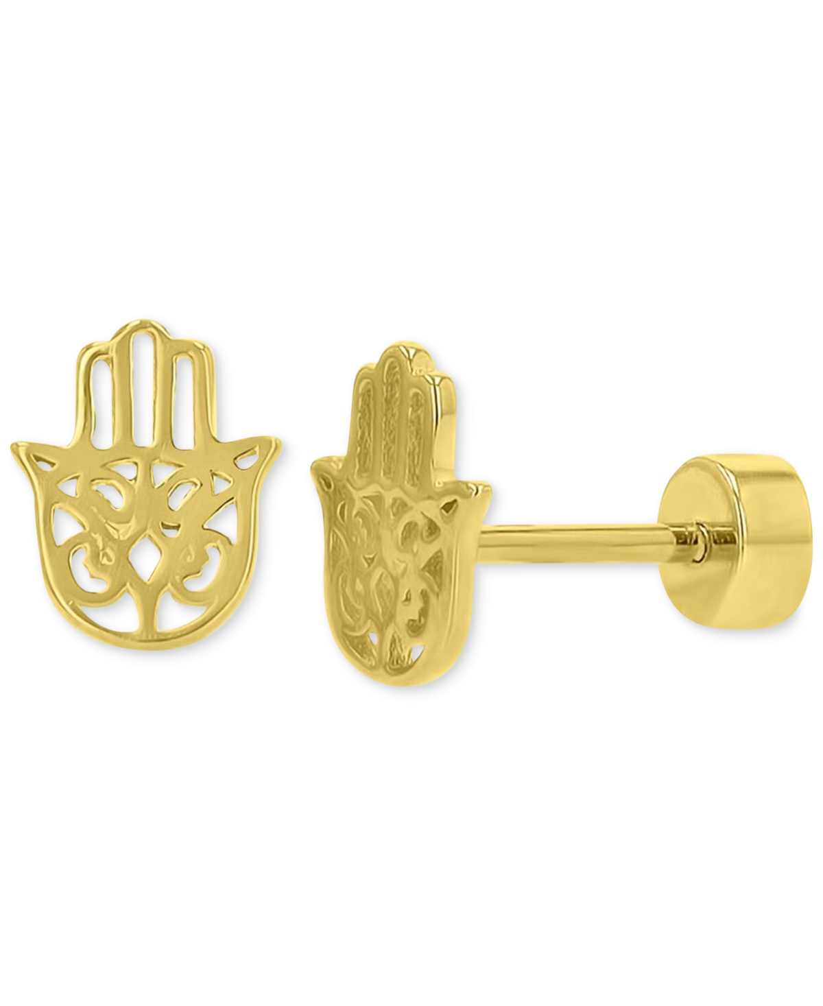 Click here for Macys Earrings in 14k Yellow Gold over Sterling Si... prices