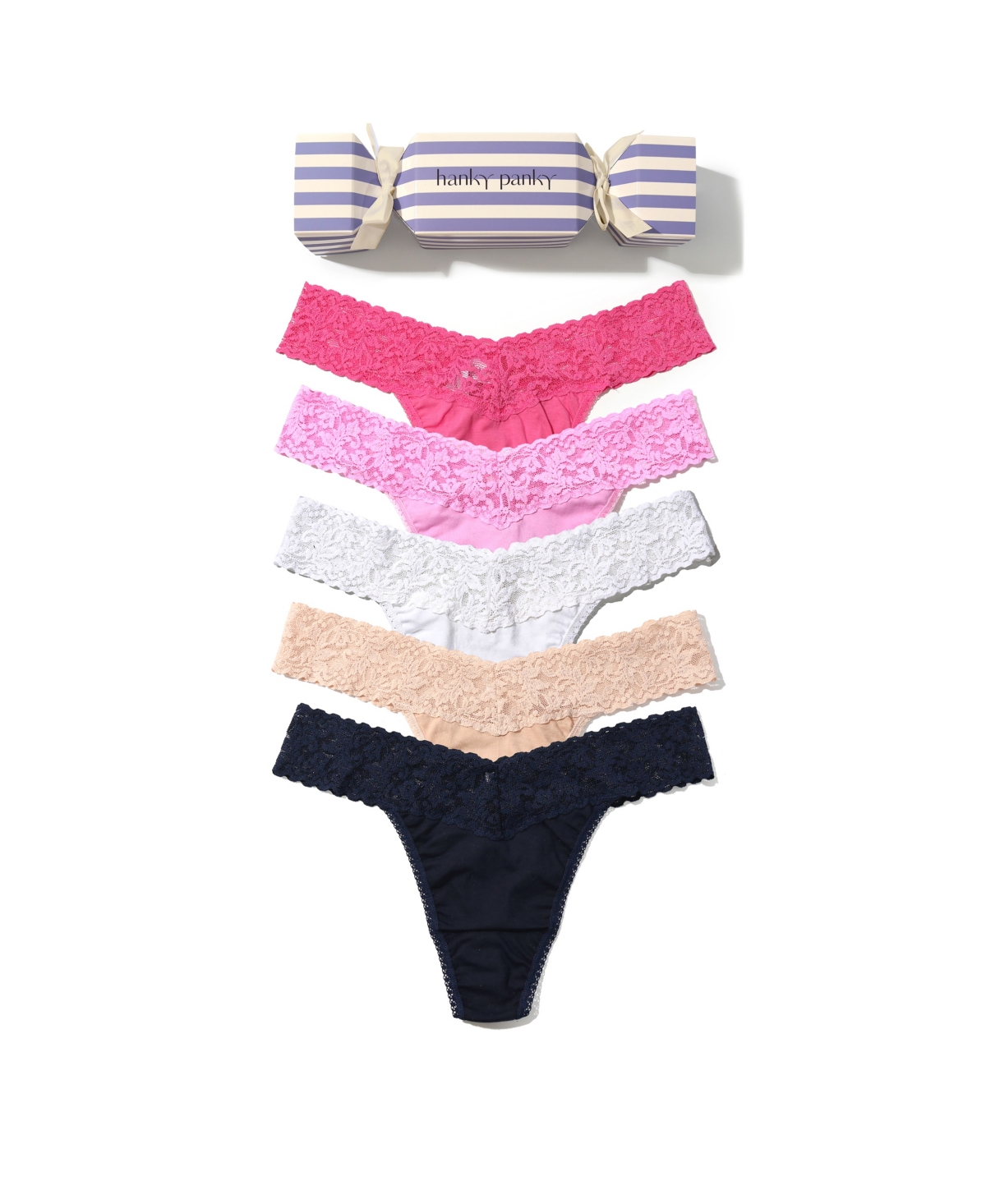 Click here for Hanky Panky Womens Original Rise 5 Pack Thong Unde... prices