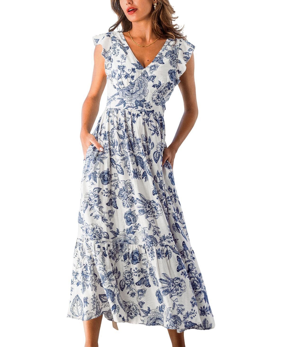 Click here for Cupshe Womens Midnight Botanica Floral Maxi Beach... prices