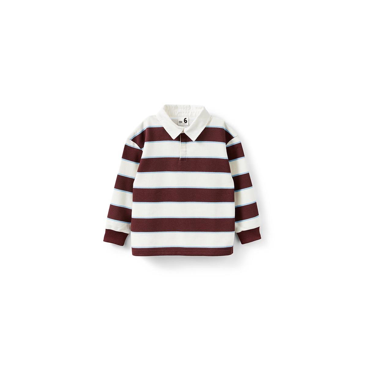 Click here for Cotton On Little Girls Rugby Polo L/S Top - Vanill... prices