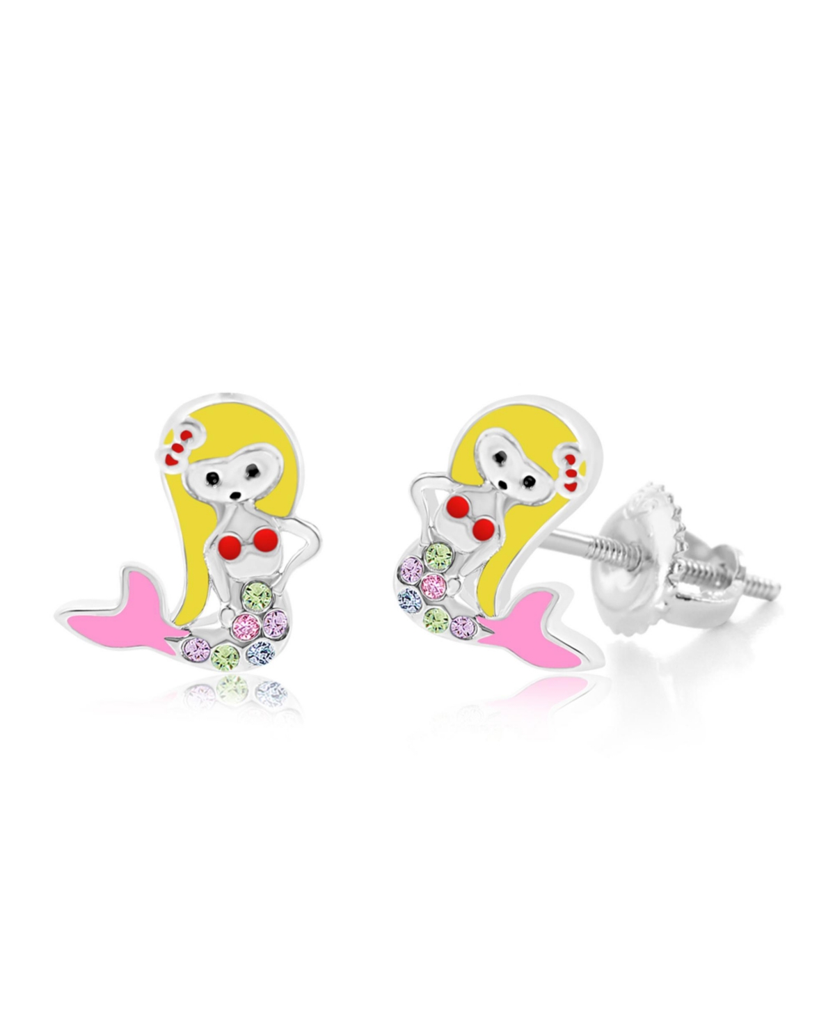 Click here for Chanteur/Girl/Mermaid Enamel Crystal White Gold Pa... prices