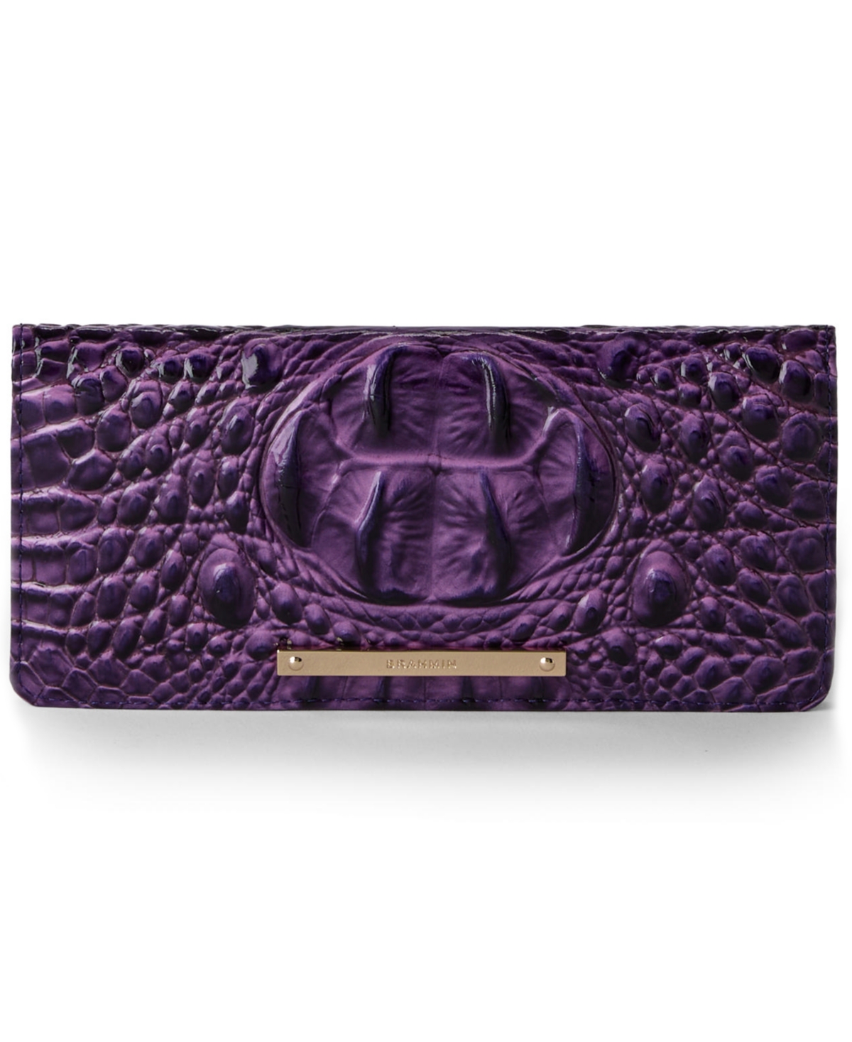 Brahmin Womens Ady Leather Wallet - Heroic Purple Melbourne