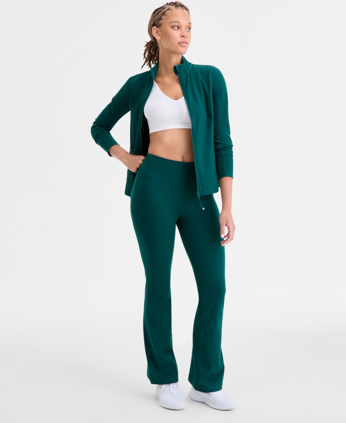 Click here for Id Ideology Womens Studio High Rise Flare Leggings... prices