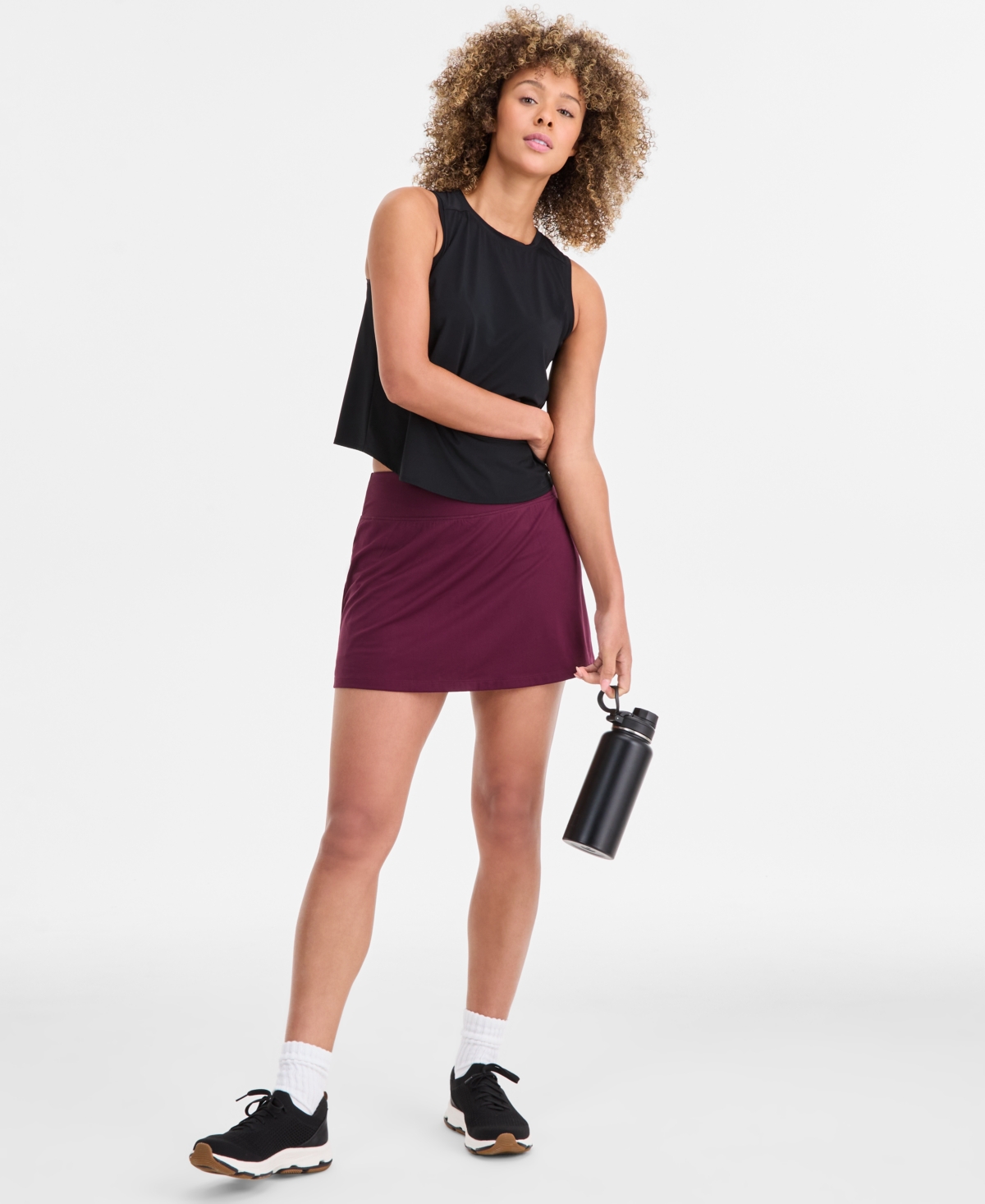 Id Ideology Womens Soft Flex Performance Skort  Exclusively at Macys - Red