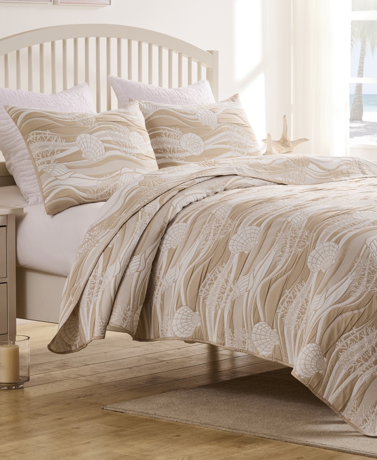 Click here for Greenland Home Fashions Dover Reversible Matelasse... prices