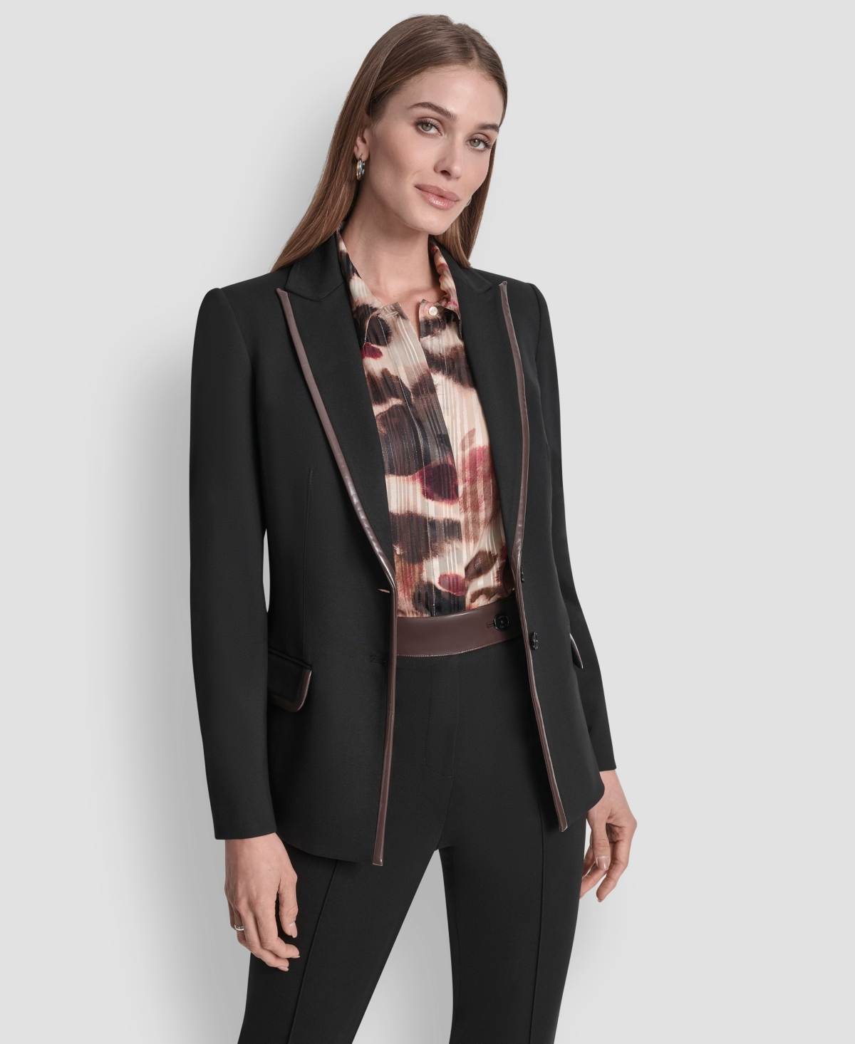 Click here for Dkny Petite 2-Button Notch Collar Ponte Jacket - B... prices