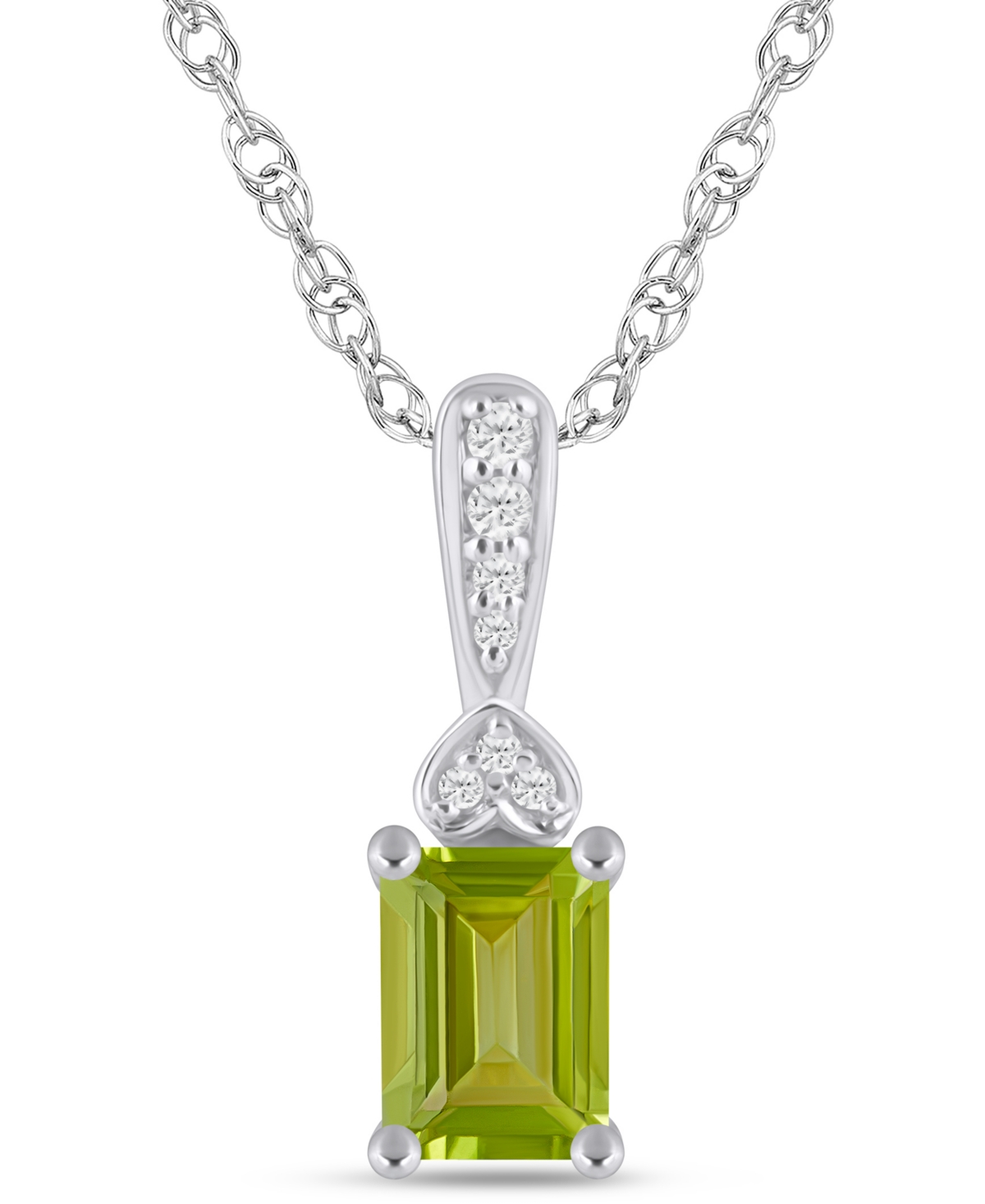 Click here for Macys Gemstone and Diamond Necklace (1/20 ct. t.w.... prices