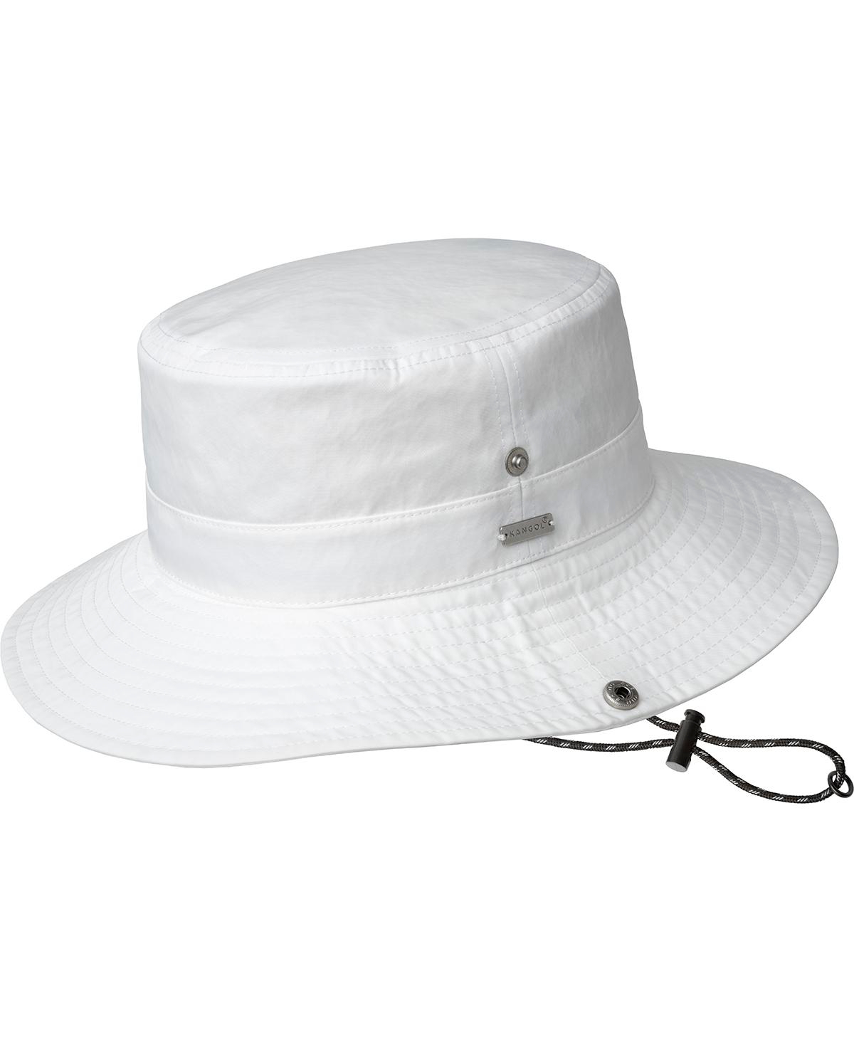 Click here for Kangol Mens Flux GorpCore Bucket Bucket Hat - Whit... prices
