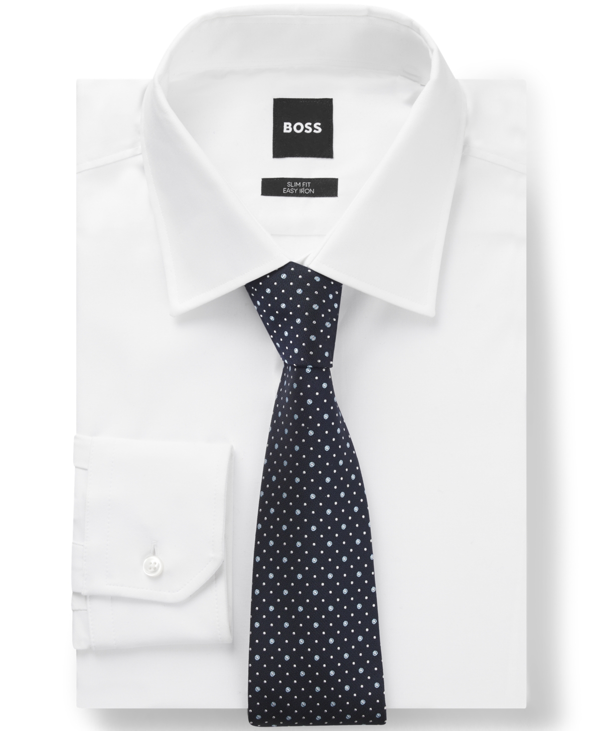 Click here for Boss by Hugo Boss Mens Dot Motif Silk-Blend Tie -... prices