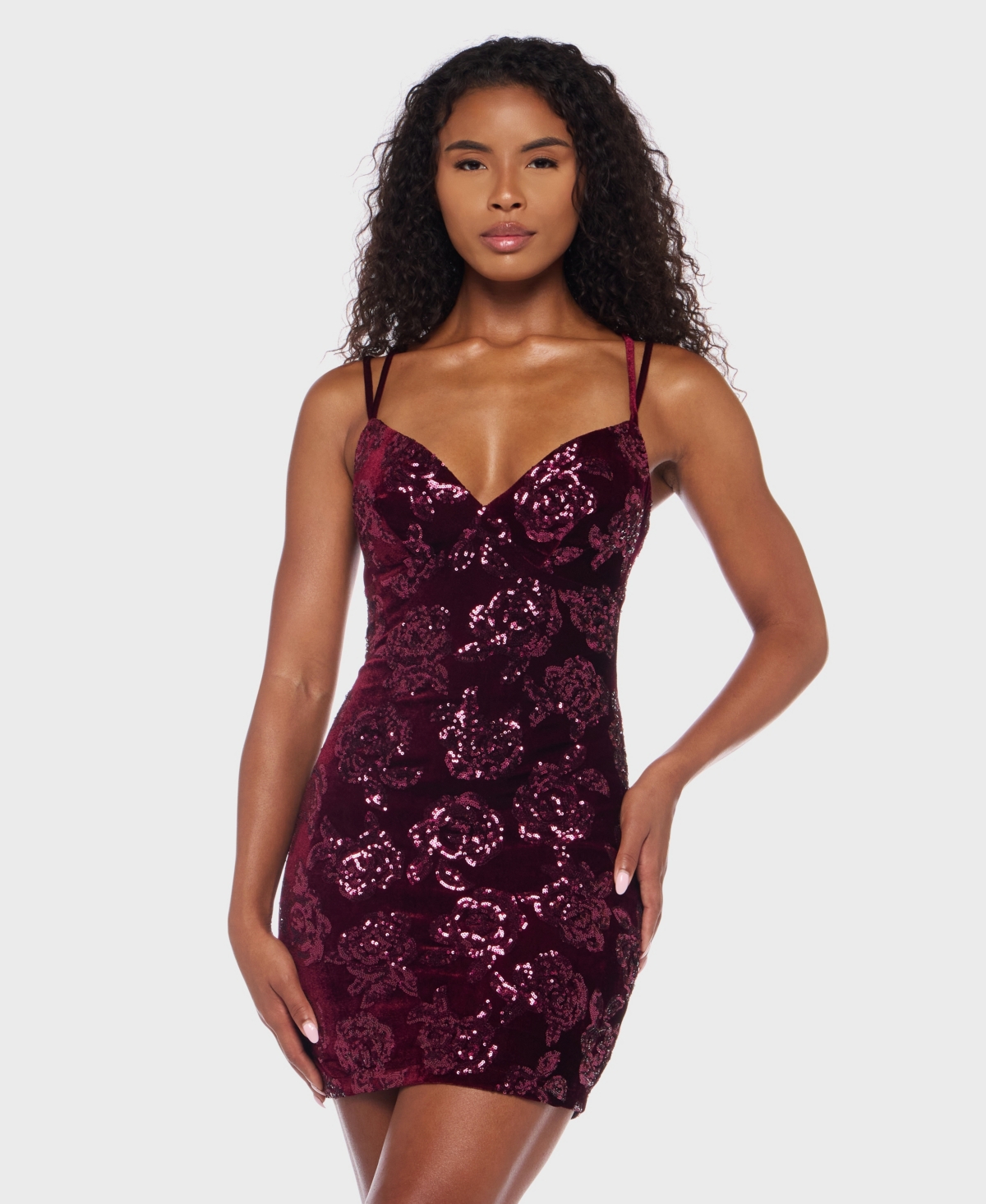 Click here for B Darlin Juniors Double Spaghetti Strap Sweetheart... prices