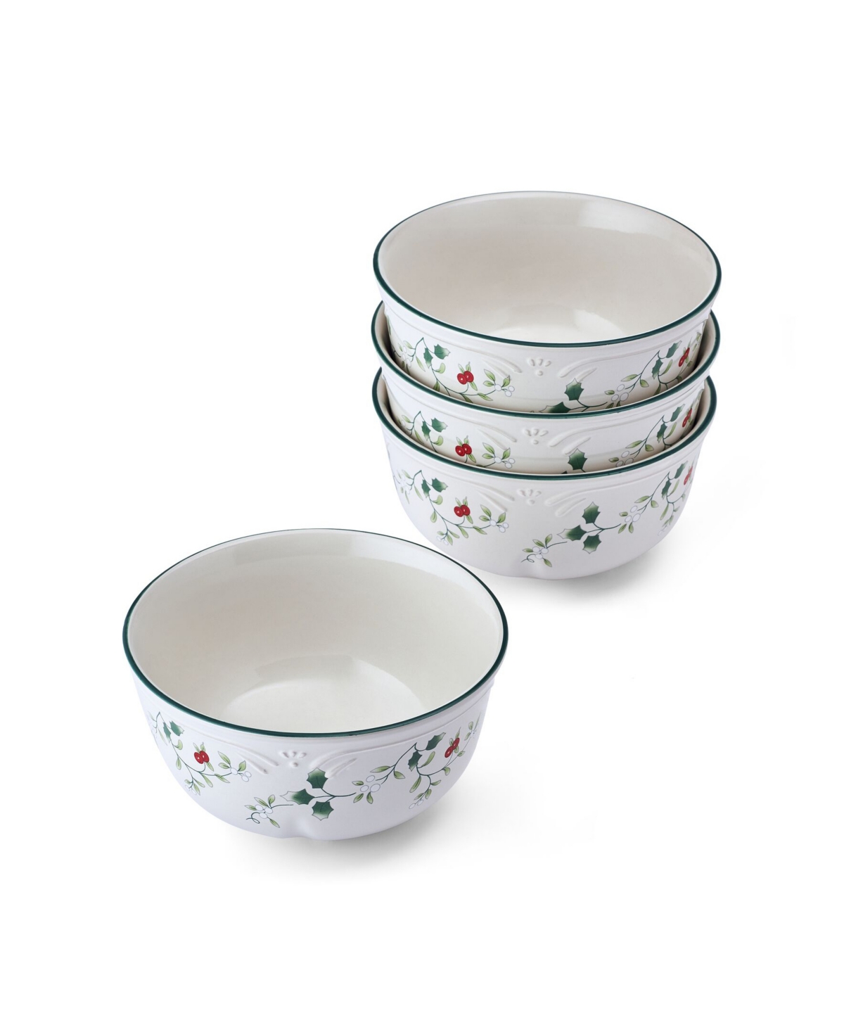 Click here for Winterberry Holiday Cereal Bowls  Set of 4 prices